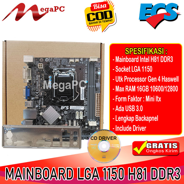 Motherboard Lga 1150 H81 Ddr3 Asrock | Lazada Indonesia