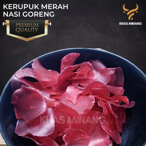 Kerupuk Merah Mentah Padang 250gr Kerupuk Nasi Goreng Kerupuk Lontong ...