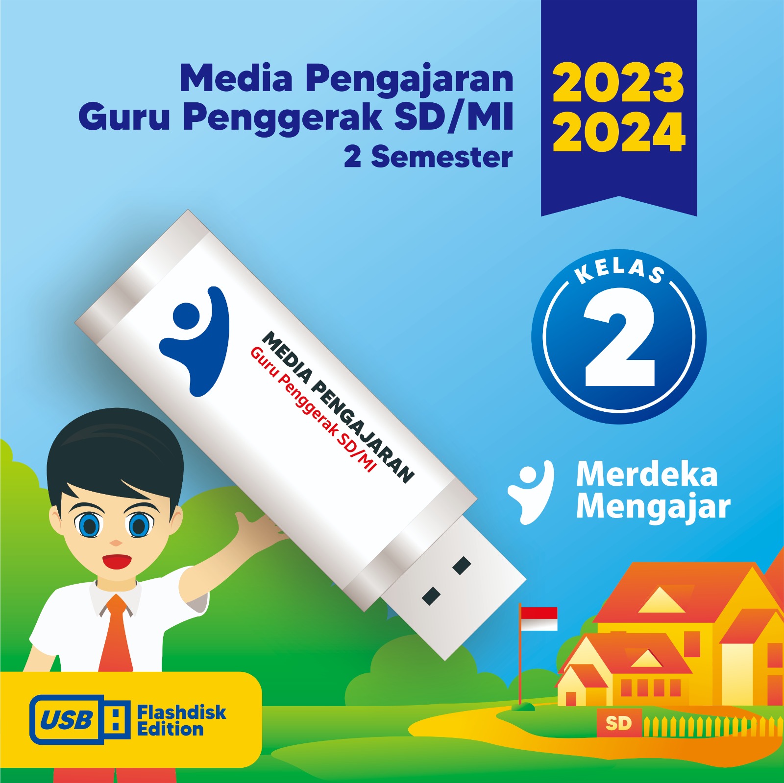 CD/FLASHDISK RPP MODUL AJAR KURIKULUM MERDEKA SD/MI KELAS 2 REVISI TERBARU TA 2023-2024 FULL 2 ...