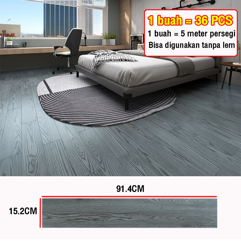 REAIM Vinyl Stiker Lantai Kayu Flooring Vinyl PVC High Quality Sticker ...