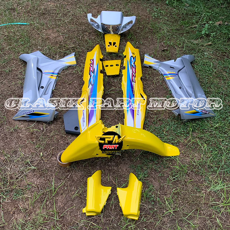 body Fullset Yamaha Fizr Body Halus Generation Kuning Silver LE ...