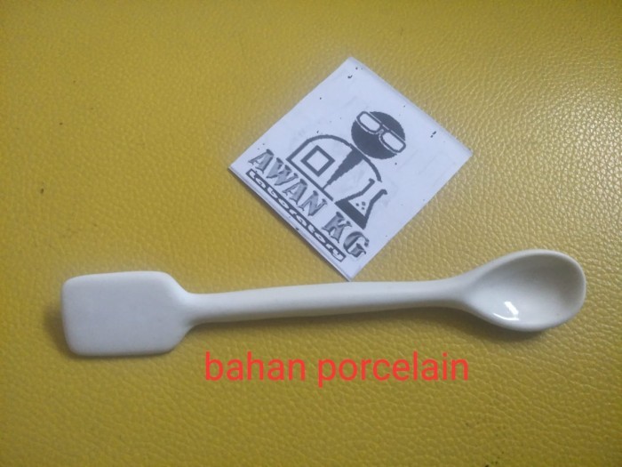 sendok spatula porselen porcelain laboratorium | Lazada Indonesia