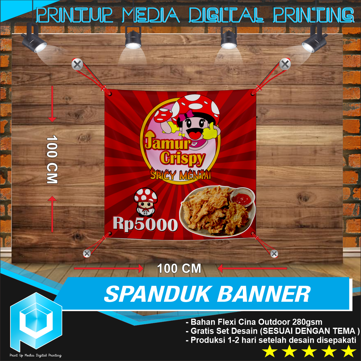 CETAK SPANDUK BANNER BALIHO FREE DESAIN CUSTOM PROSES CEPAT | Lazada Indonesia