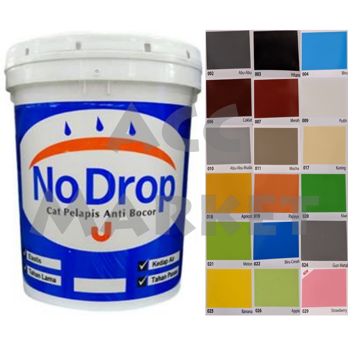No Drop Cat Warna Tembok 20kg Rumah Nodrop Bocor | Lazada Indonesia