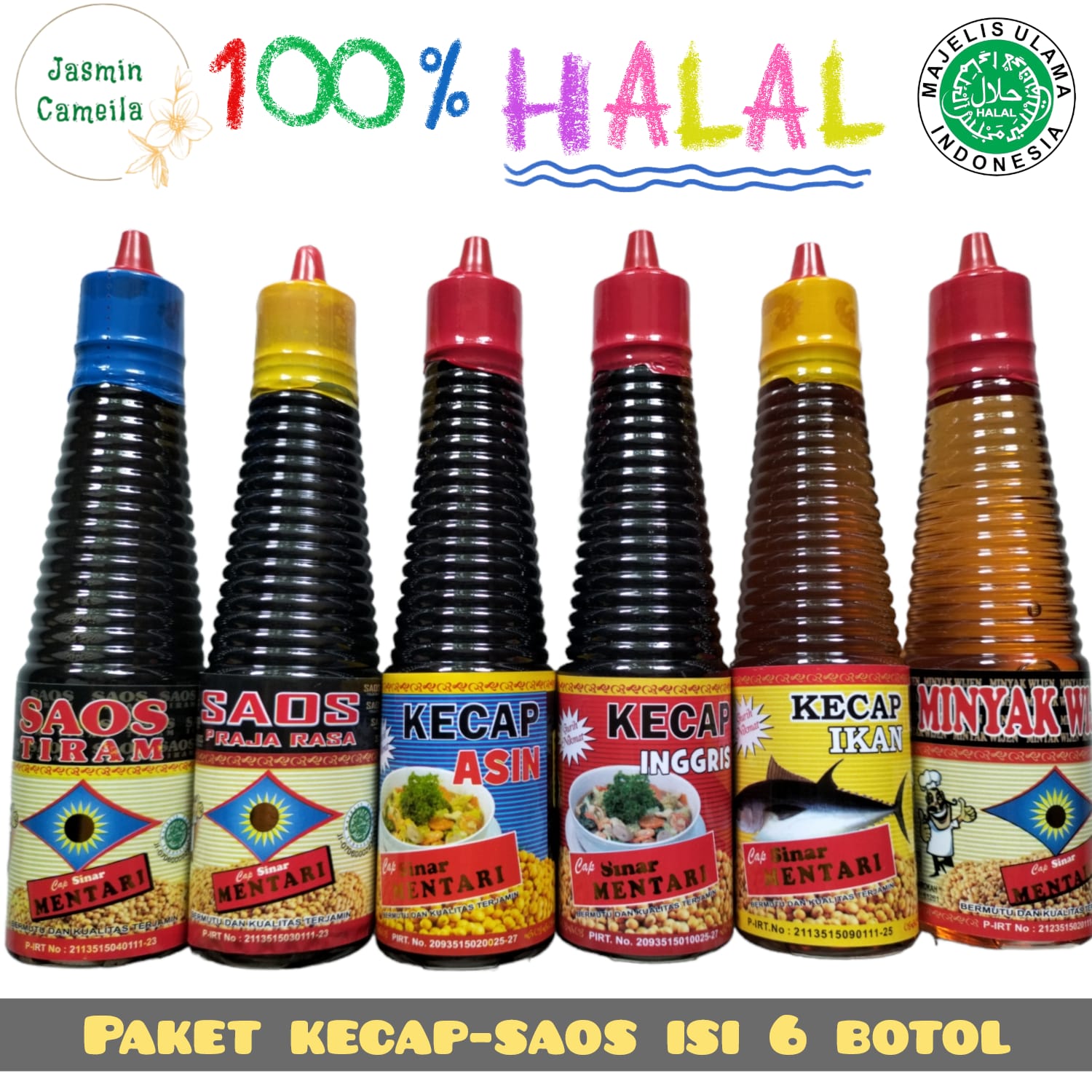 PAKET 6 VARIAN BUMBU PENYEDAP MASAKAN ISI SAOS RAJA RASA, SOAS TIRAM ...