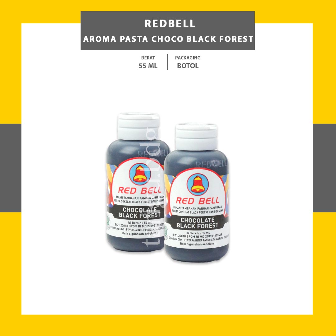 BLACK FOREST RED BELL PERISA MAKANAN 55ML - REDBELL AROMA PASTA PEWARNA ...