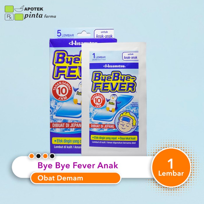 Bye Bye Fever Anak 1 Lembar | Lazada Indonesia