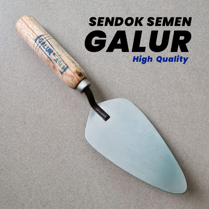 Sendok Semen Cetok Semen Galur Plat Baja Asli Gagang Kayu Plester ...