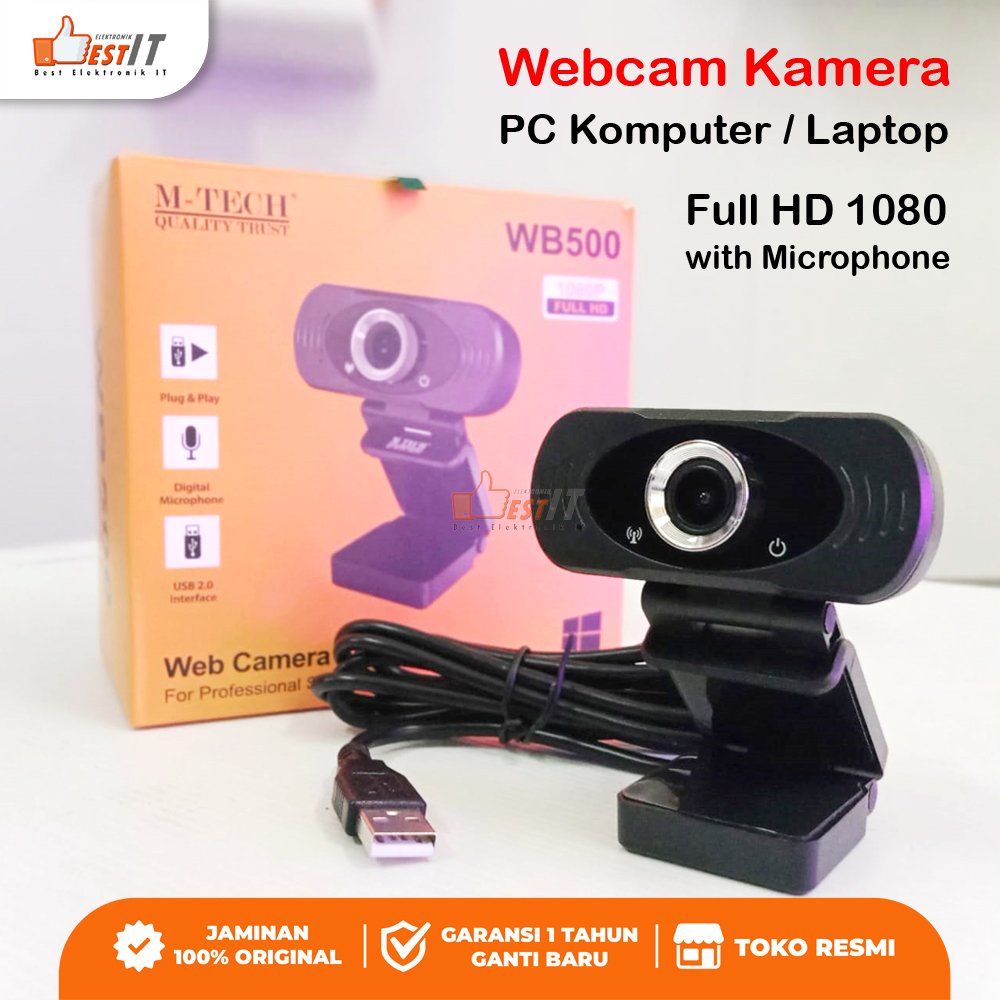 Kamera Webcam Full HD Komputer PC Laptop Live Zoom WB500 | Lazada Indonesia