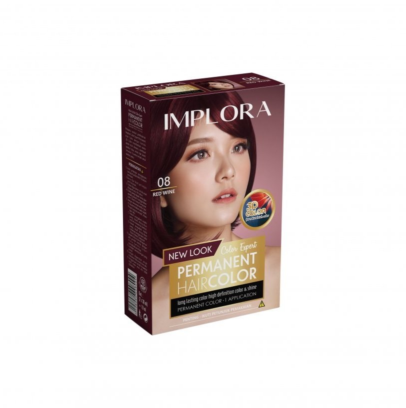 [BPOM] IMPLORA New Look Color Expert Permanent Hair Color Cat Rambut ...