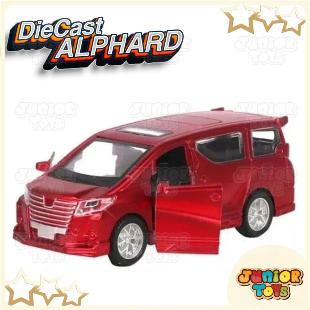 Mobil DieCast Metal Alphard Skala 1:32 Mainan Miniatur Pajangan ...