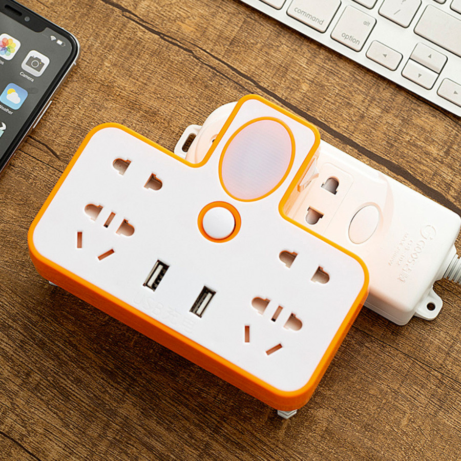 NEW MODEL T 2022 SOKET Colokan listrik kaki 3 import BISA CHARGE USB ...