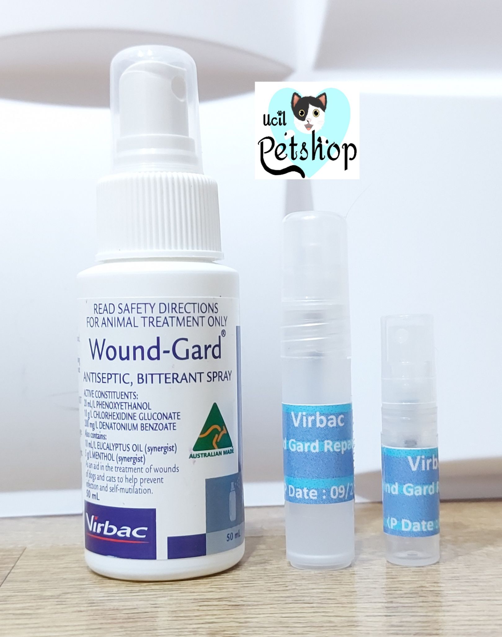 Virbac Wound Gard Antiseptic Obat Luka Semprot Kucing Anjing Freshpack ...