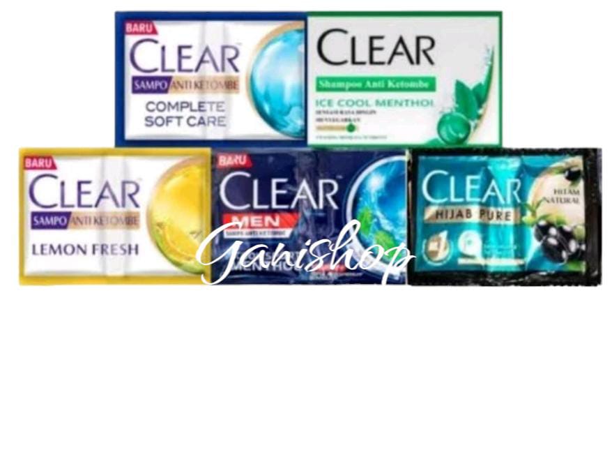CLEAR SHAMPO RENCENG SACHET 12 X 9ML (24 Shacet) | Lazada Indonesia