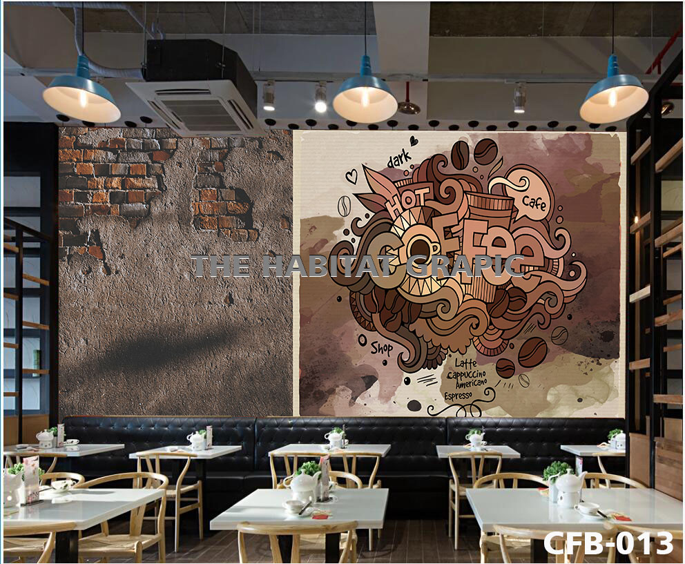 wallpaper cafe kopi wallpaper dinding cafe kopi kekinian wallpaper ...