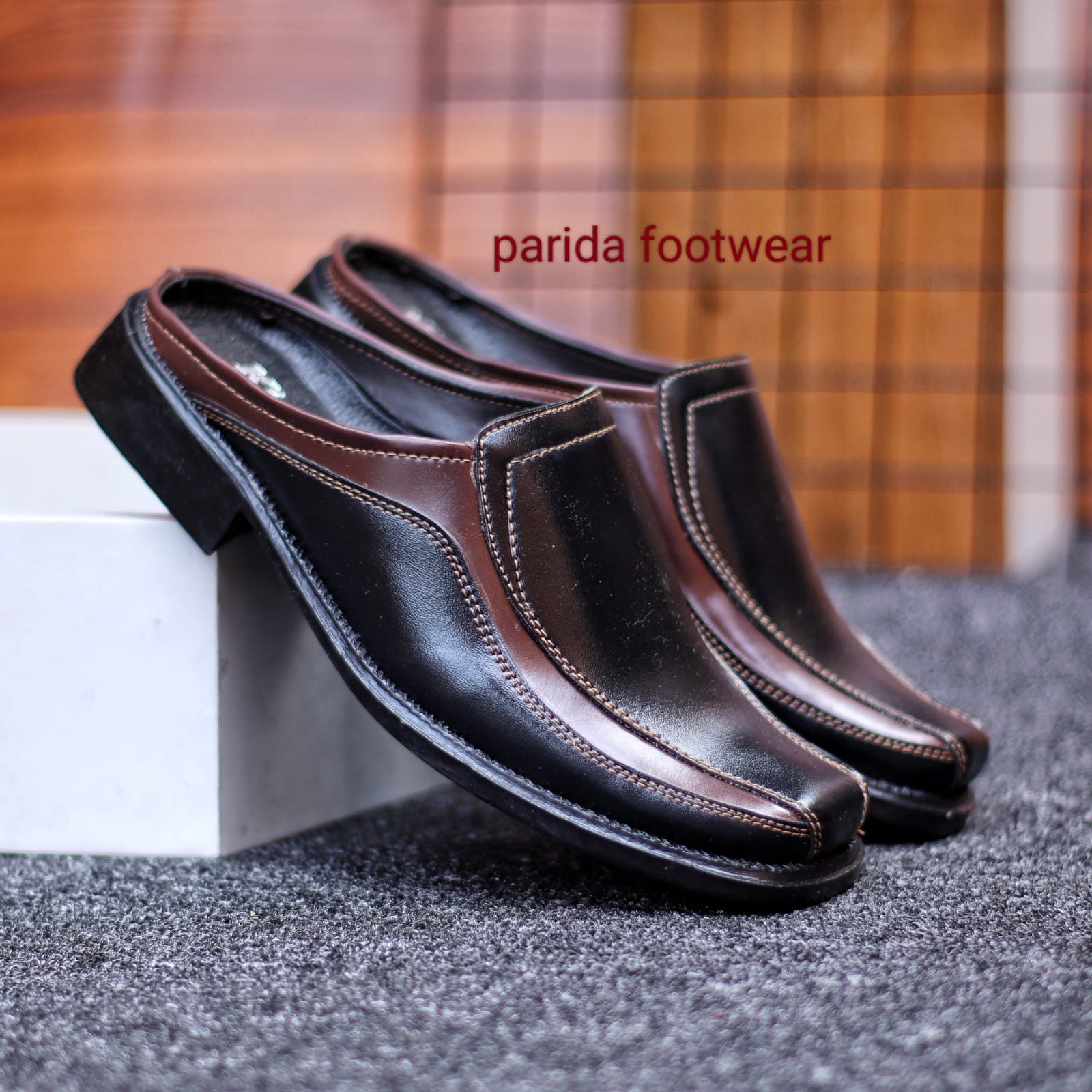 Newest Sepatu Sandal Pria Kulit Sintetik Sepatu Sendal Flip Flop slop ...