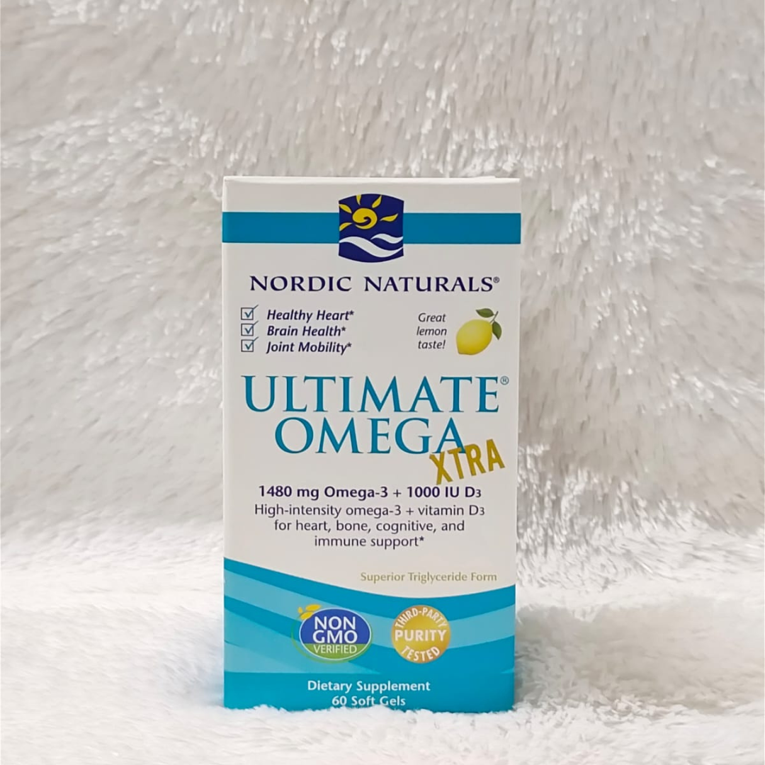 Nordic Naturals Ultimate Omega XTRA 1480 mg Omega 3 + 1000 IU D3 ISI 60 ...