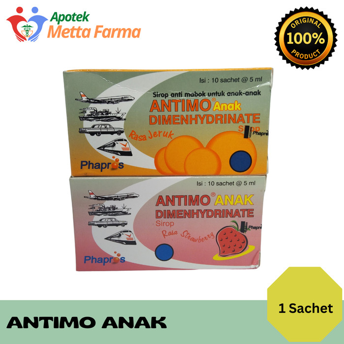 Antimo Anak Cair Rasa Jeruk / Strawberry 1 Sachet 5ml | Lazada Indonesia