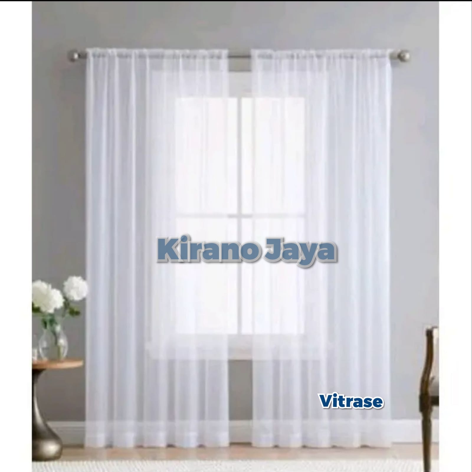 GORDEN VITRAS POLOS KAIN IMPOR UKURAN LENGKAP - VITRASE DALEMAN GORDEN ...