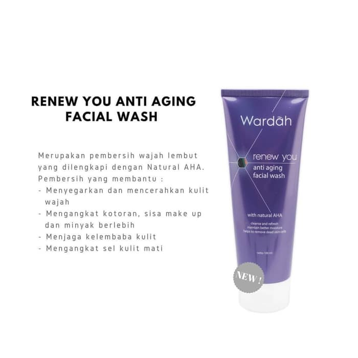 Wardah Renew You anti Aging Facial Wash 100 ml | Lazada Indonesia