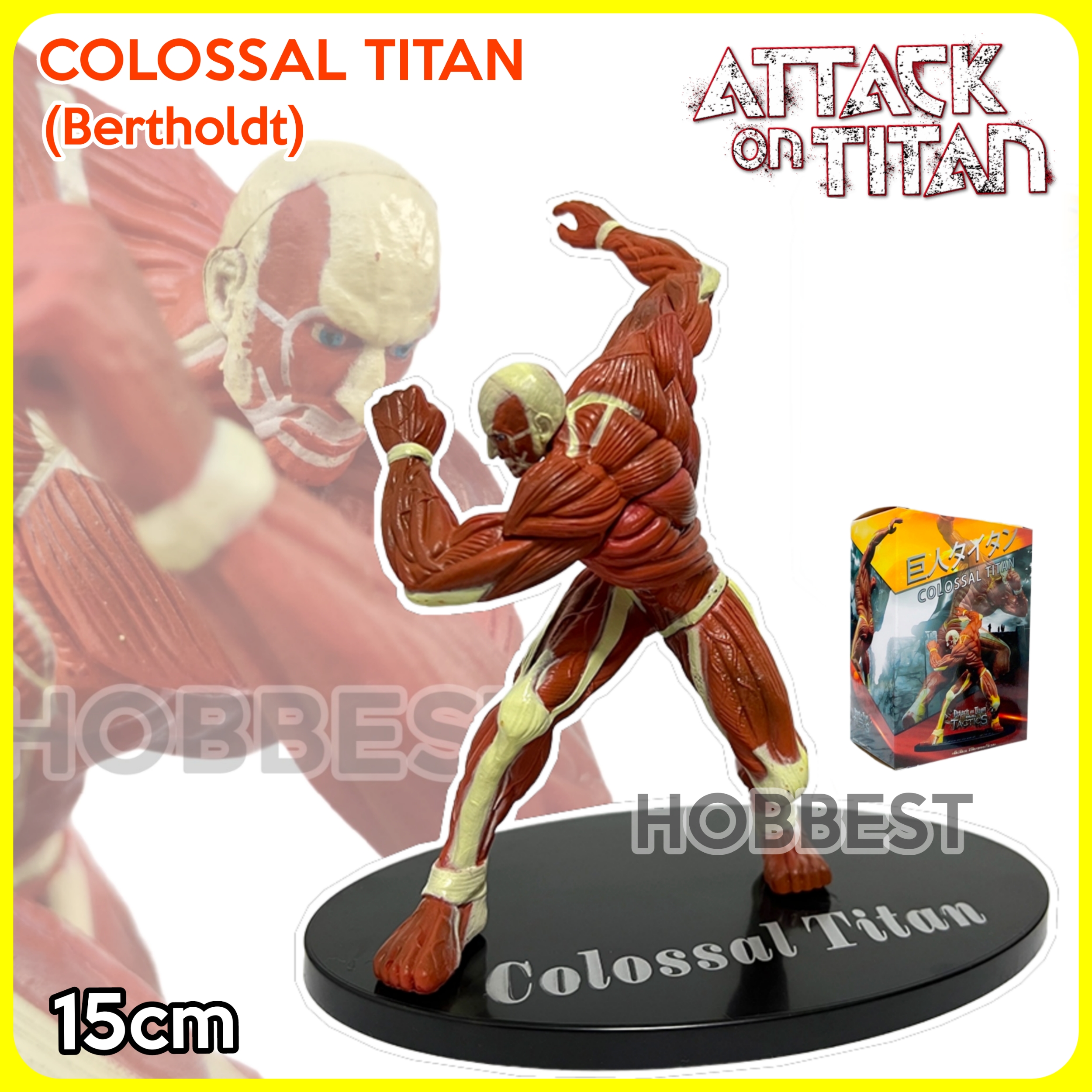 Action Figure ATTACK ON TITAN : COLOSSAL TITAN Miniatur Pajangan ...