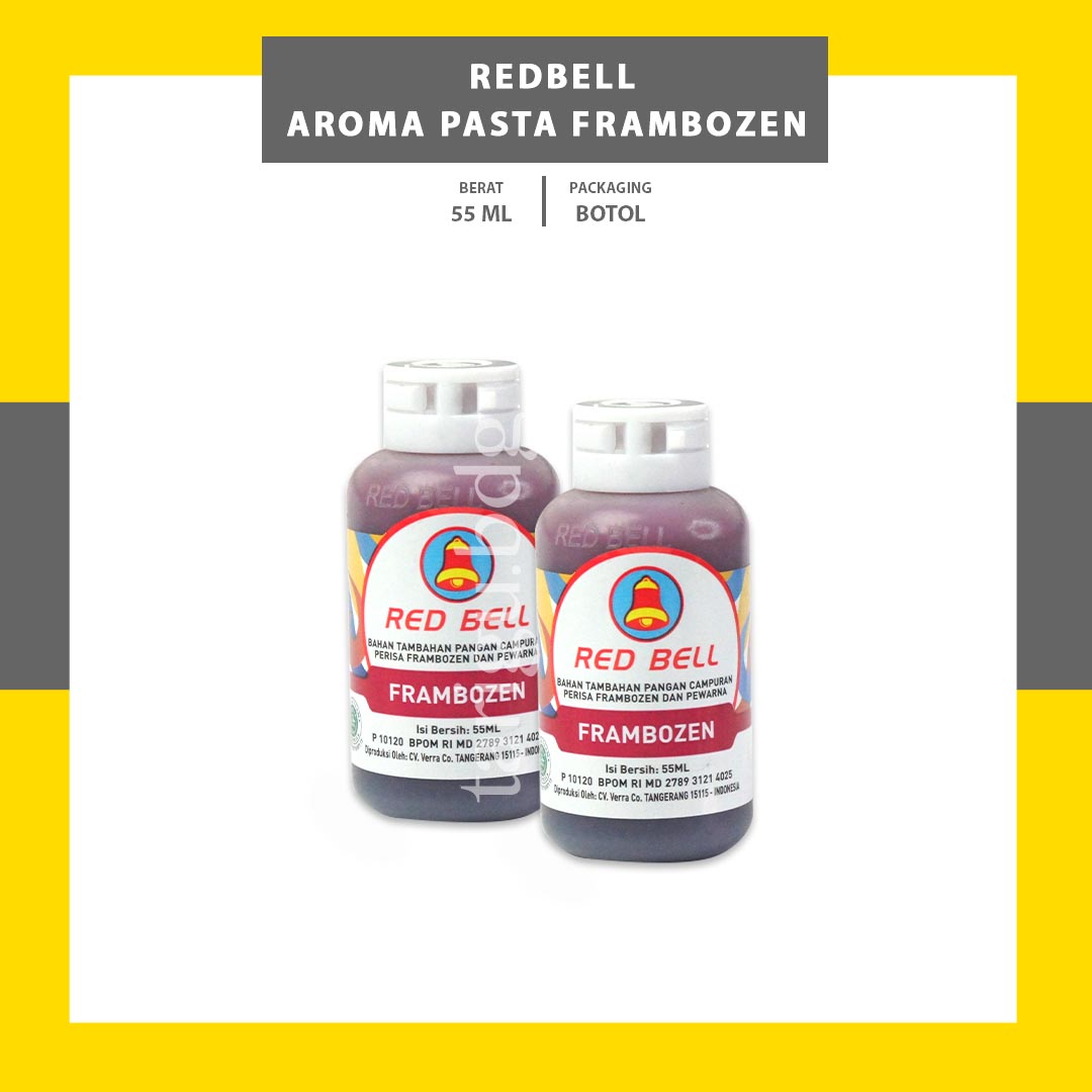 FRAMBOZEN RED BELL PERISA MAKANAN 55ML - REDBELL AROMA PASTA PEWARNA ...