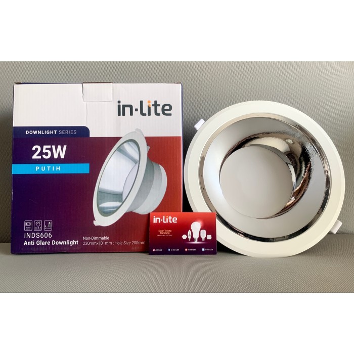 LAMPU DOWNLIGHT LED ANTI GLARE INLITE 25W 25 WATT - INDS606 | Lazada ...