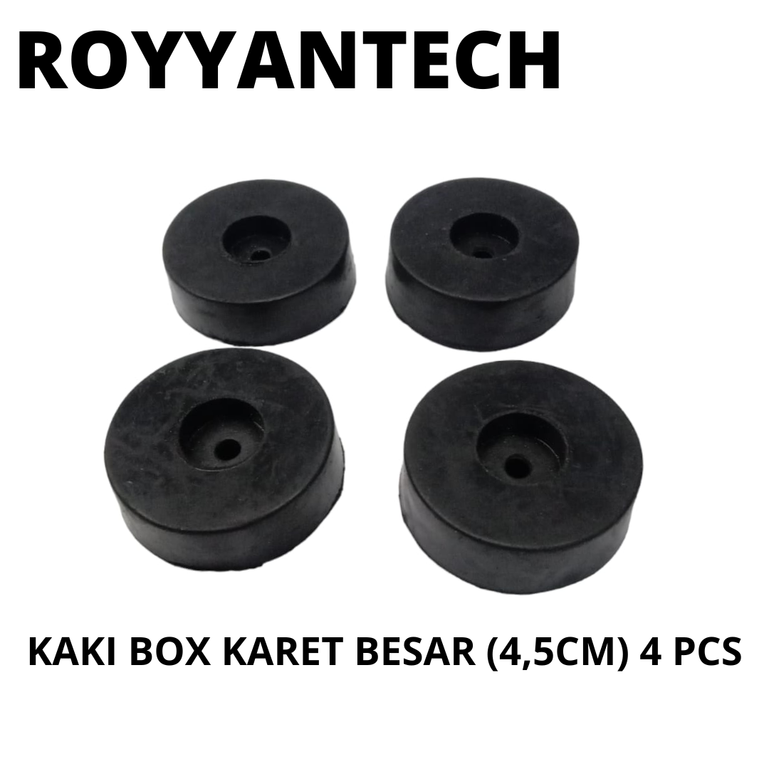 KAKI BOX KARET BESAR DIAMETER 4,5 CM KAKI KARET BOX POWER AMPLIFIER ...