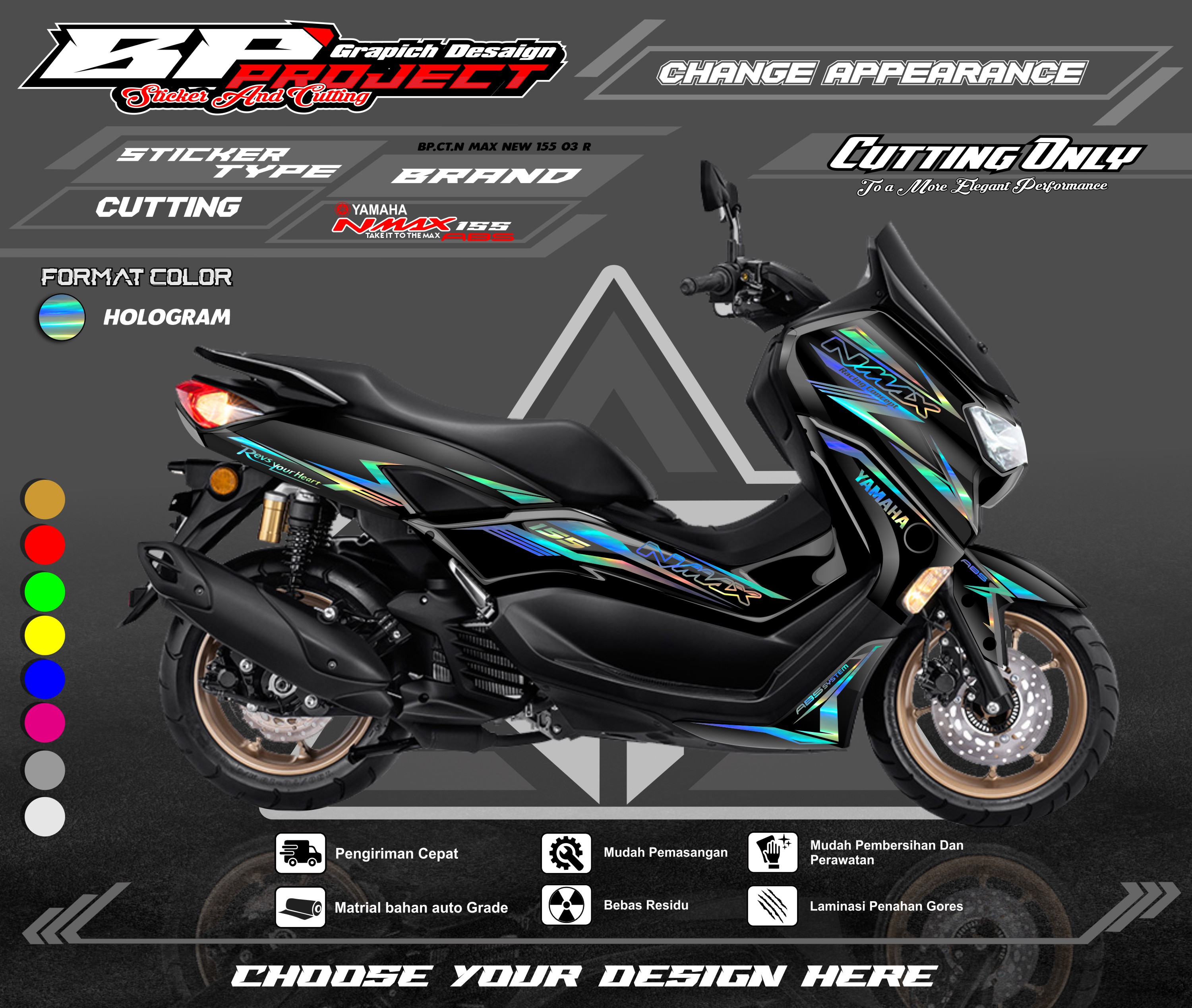 STICKER CUTTING BODY MOTOR N MAX NEW 2020-CUTTING N MAX NEW setiker ...