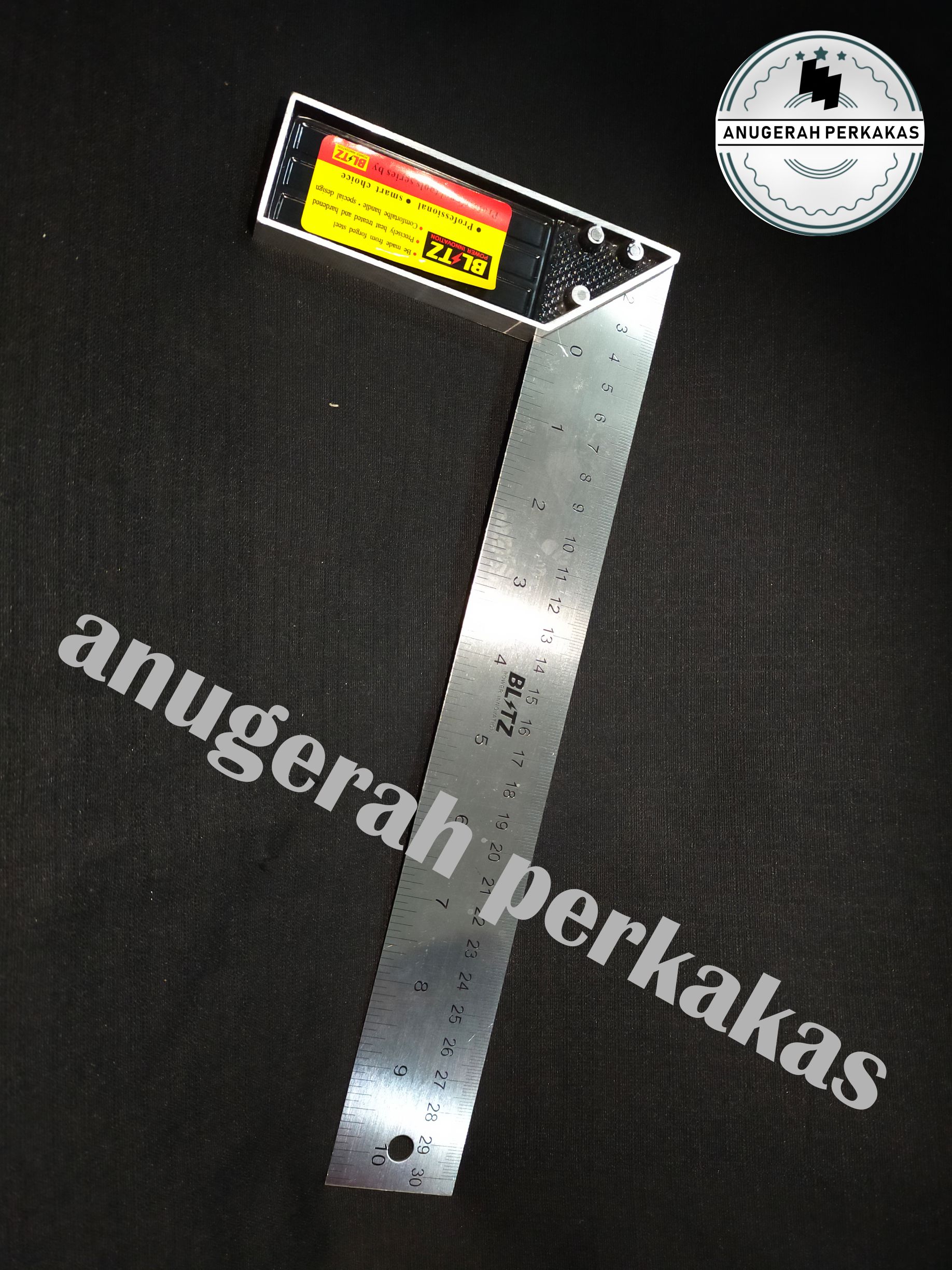 Siku Tukang 30 Cm Penggaris Stainless Super Meteran Pasekon BLITZ ...