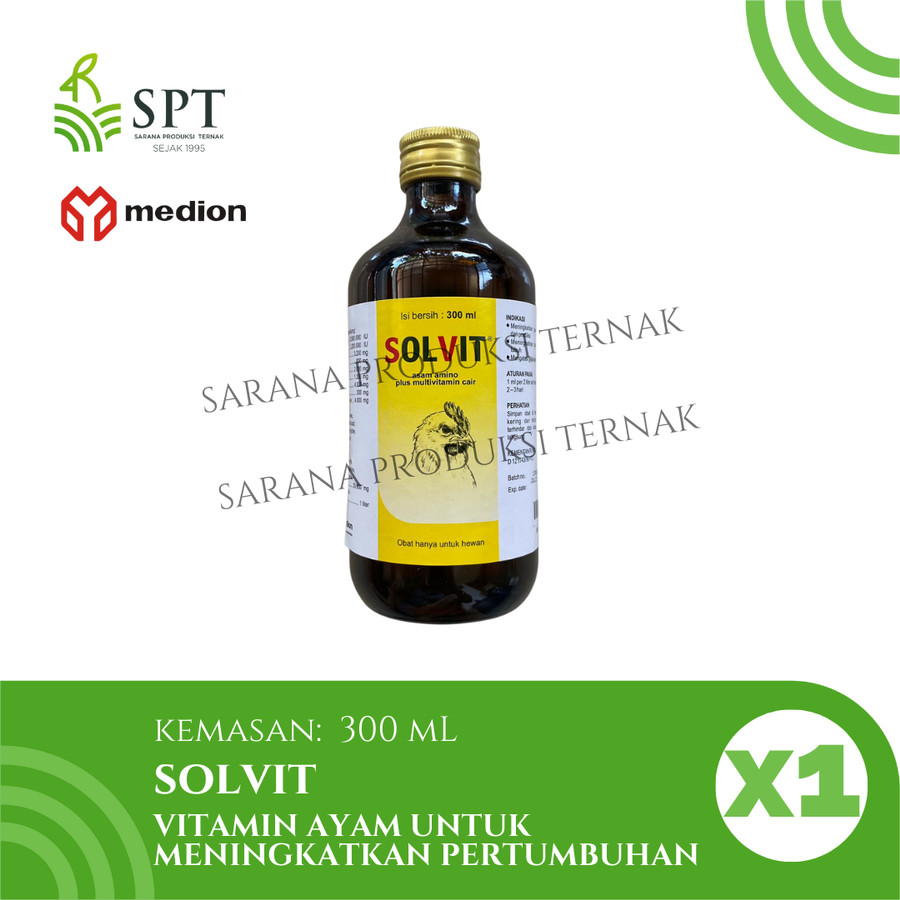SOLVIT 300 ml VITAMIN AYAM ASAM AMINO LENGKAP MEDION | Lazada Indonesia