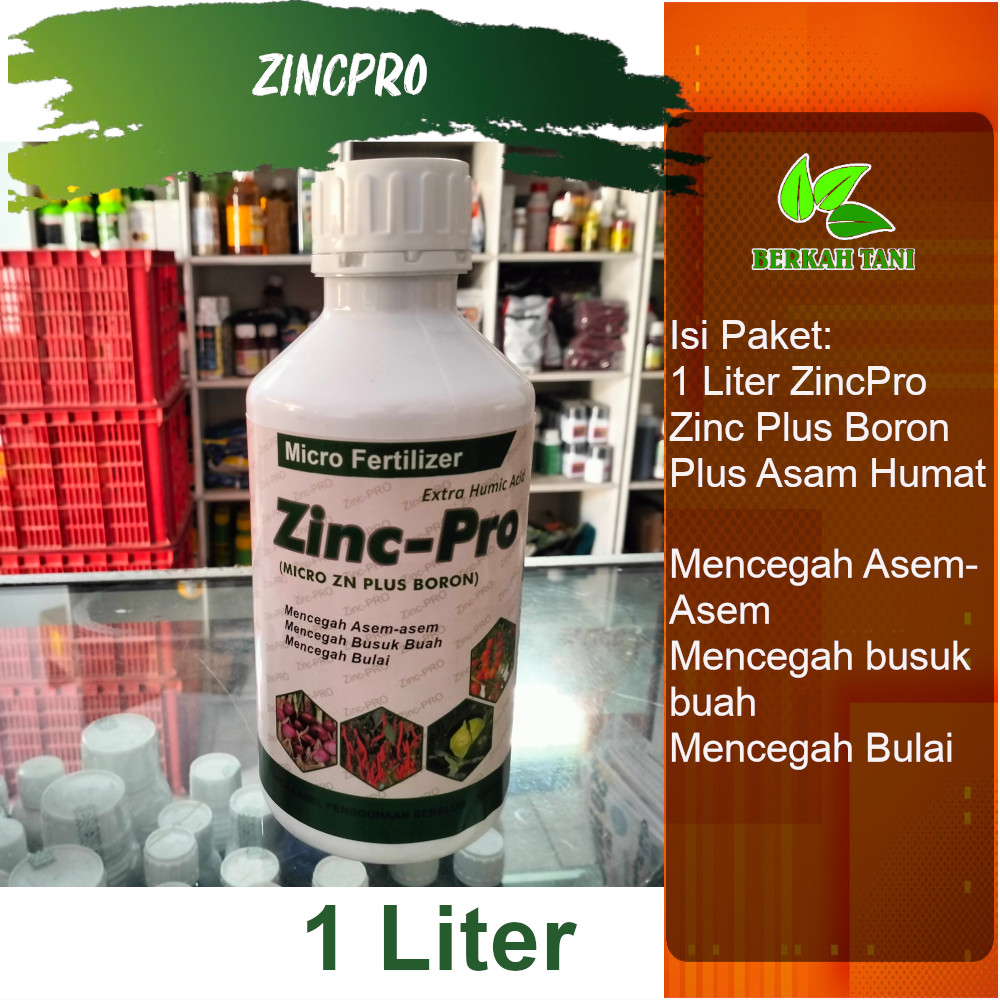 Zinc Pro 1 Liter Pupuk Zinc Plus Boron Asam Humat | Lazada Indonesia