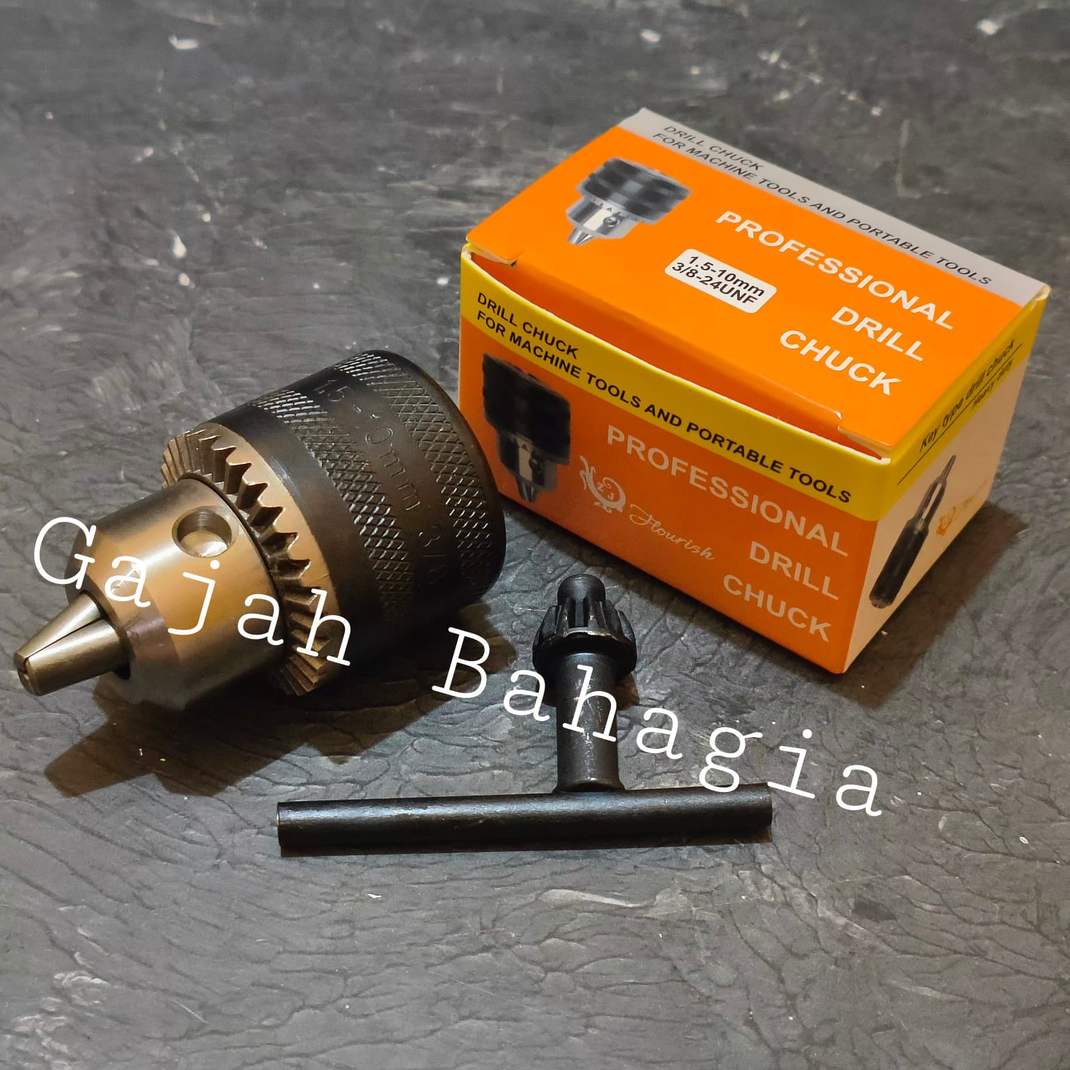 Kepala bor 10mm 13mm Drat Kunci bor Drill Chuck 3/8" 1/2" | Lazada ...