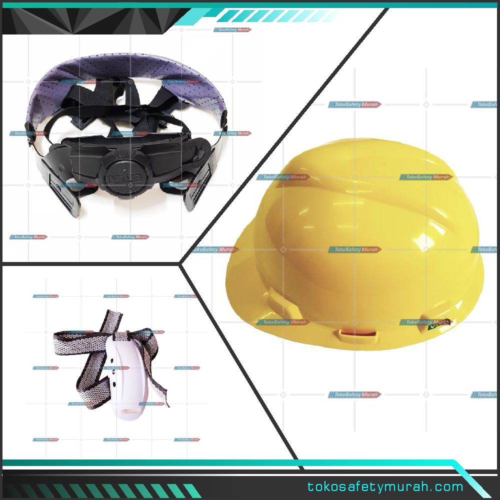 Helm Proyek VIVA Kuning / V-Gard safety Helmet + Fastrack 1 | Lazada ...