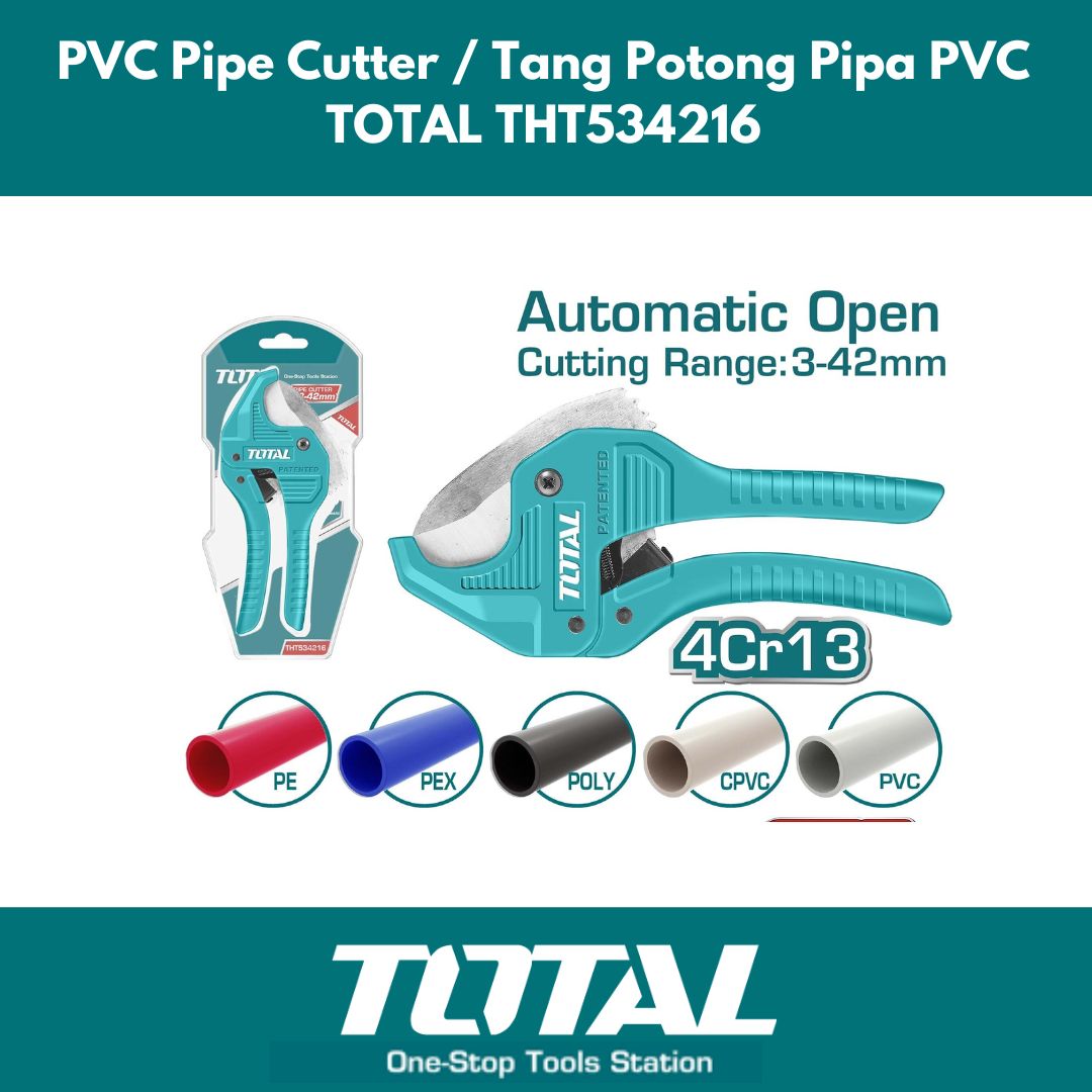 Gunting Pipa PVC Alat Potong Pipa PVC TOTAL THT534216 | Lazada Indonesia