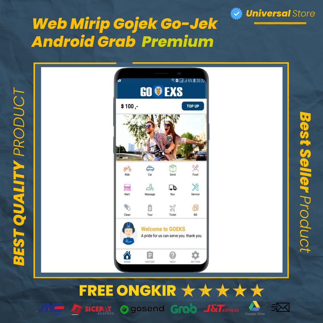 Source Code Web Mirip Gojek Go-Jek Android Grab Premium Lifetime ...