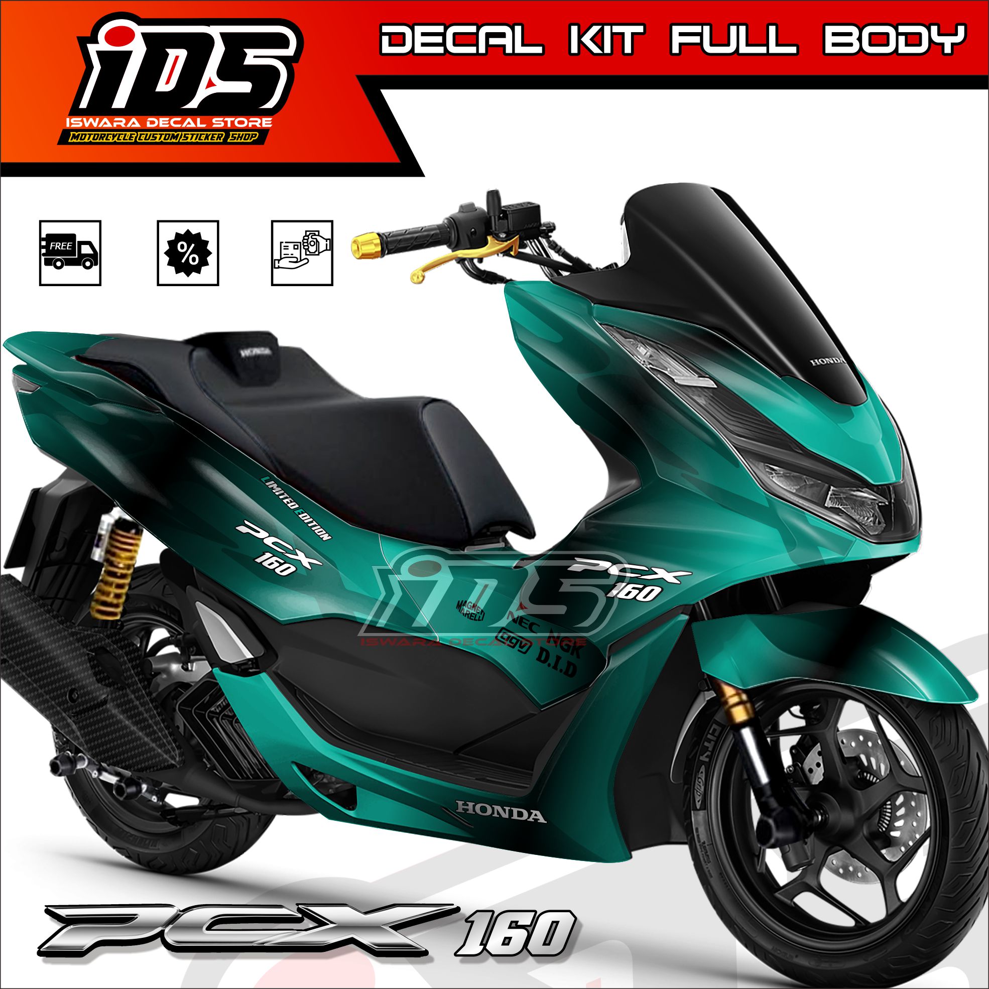 Stiker Pcx 160 2021 2022 2023 Full Body Decal Pcx 160 Full Body Desain ...