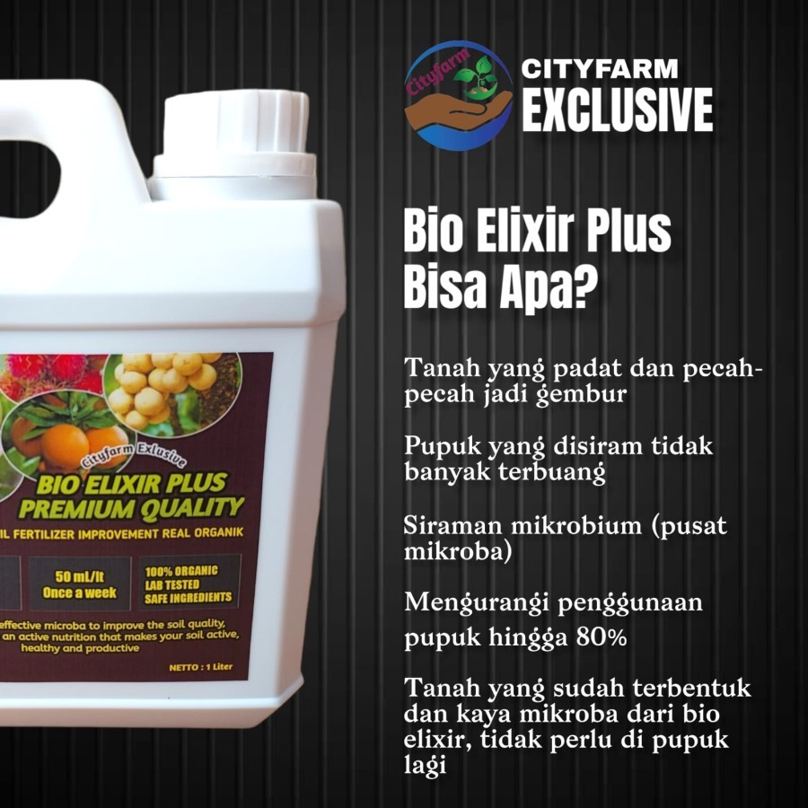 Pupuk Cair Bio Elixir Plus Premium Untuk Tanah Daun Buah 1000 mL ...