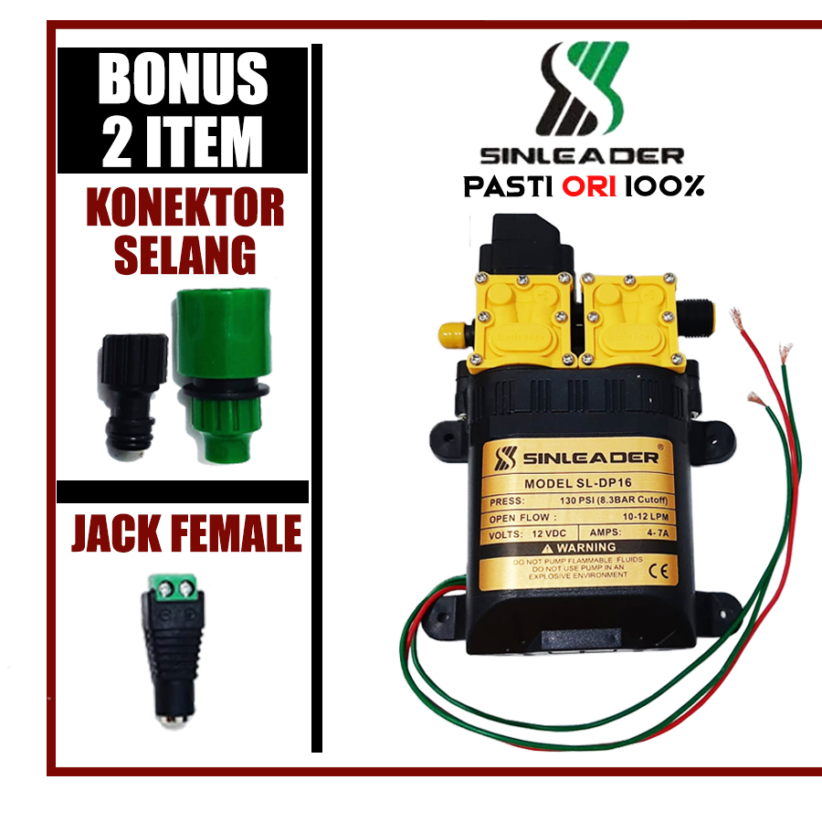 POMPA DC 12V DOUBLE PUMP SET 130PSI ORIGINAL SINLEADER HIGH PRESSURE ...