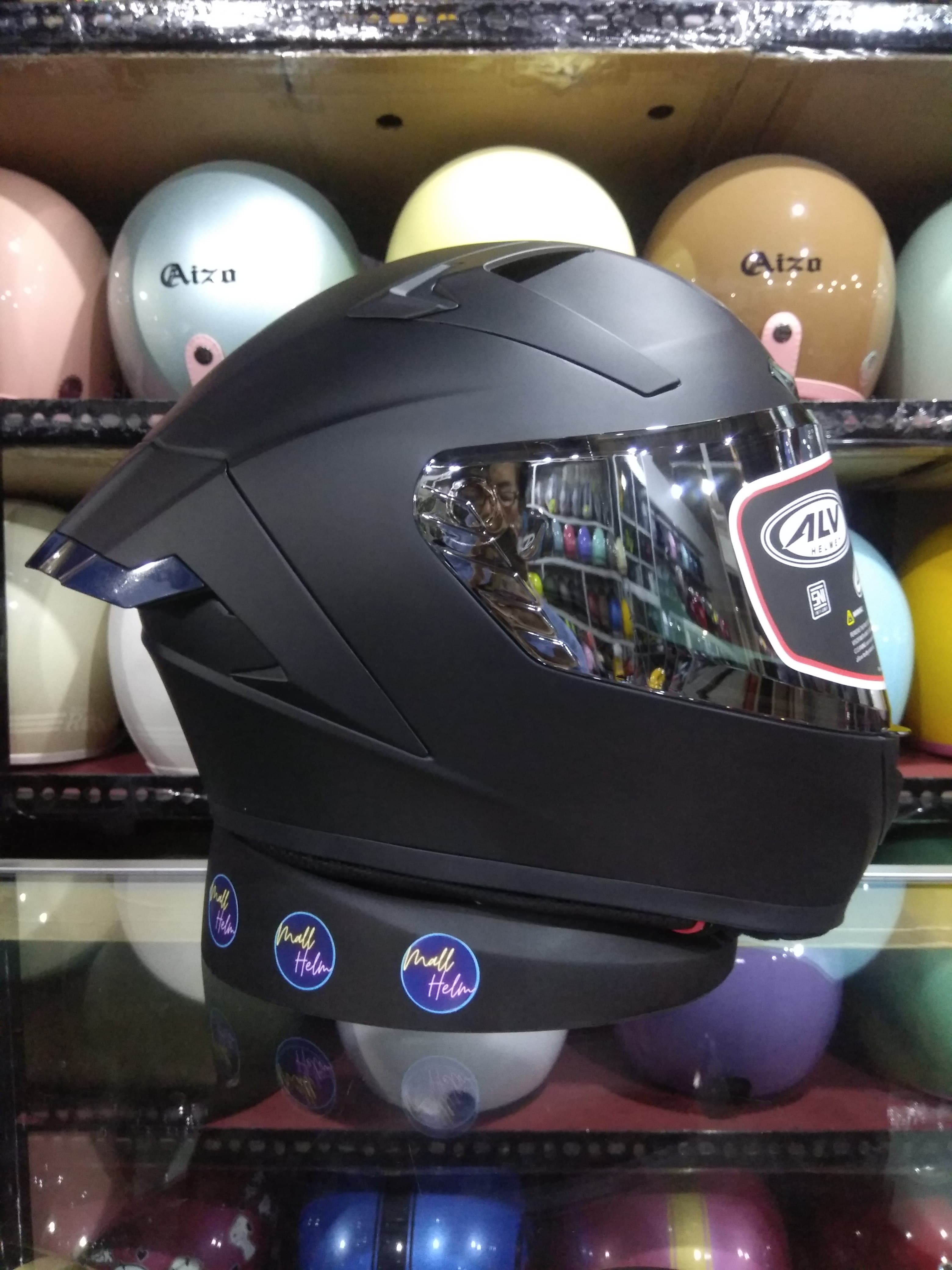 HELM FULLFACE ALV GENESIS KACA HITAM / SILVER | Lazada Indonesia