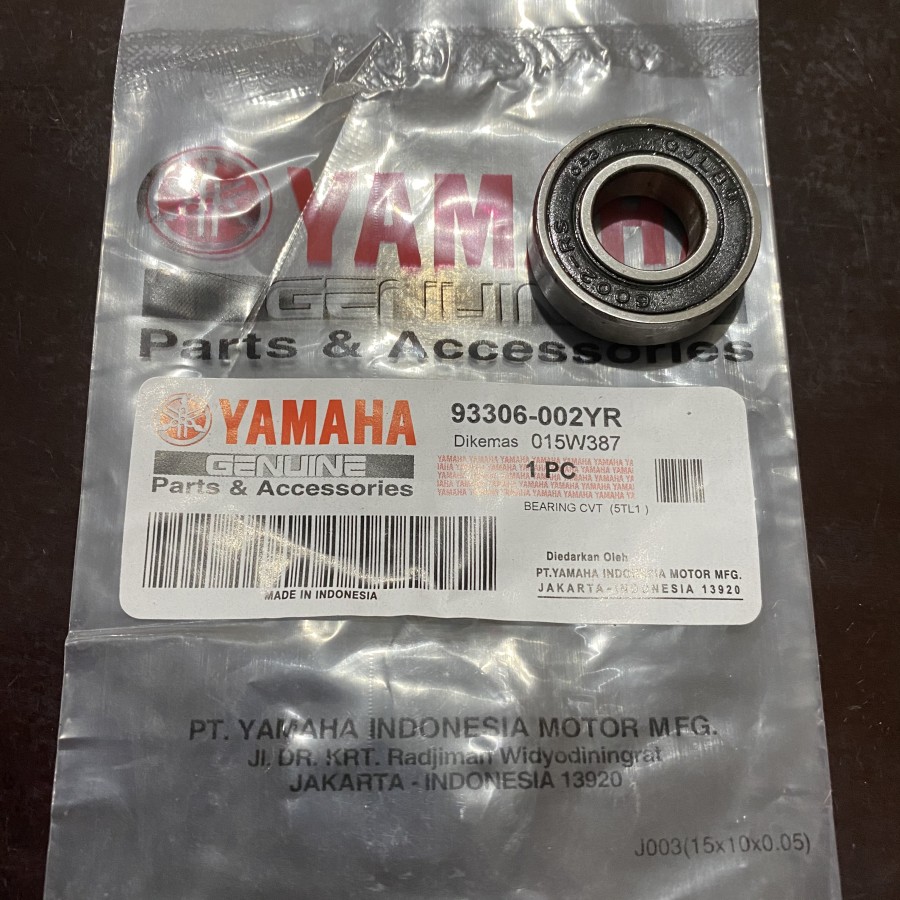 Y 6002 BEARING LAHAR LAHER MOTOR U RS 45P1 93306-002YR CVT KELAHAR ...