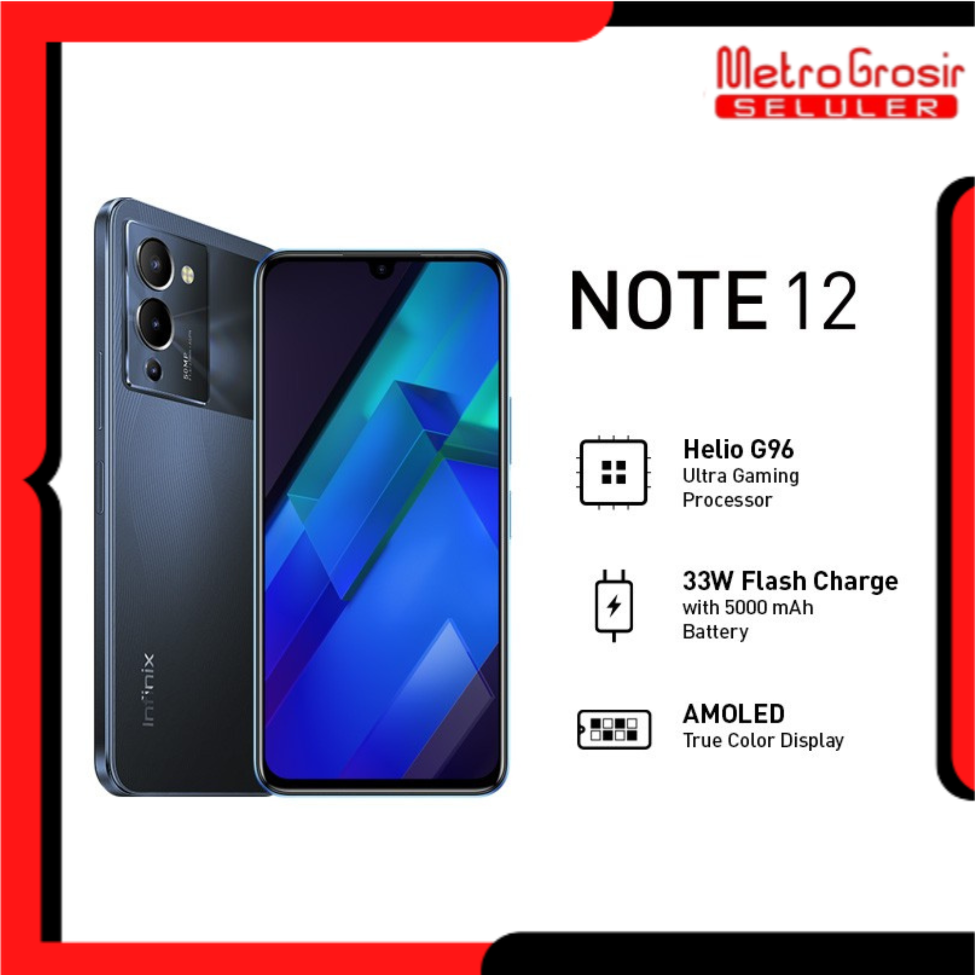 Infinix Note 12 8 256GB Garansi Resmi Infinix 1 Tahun / Infinix Note 12 ...