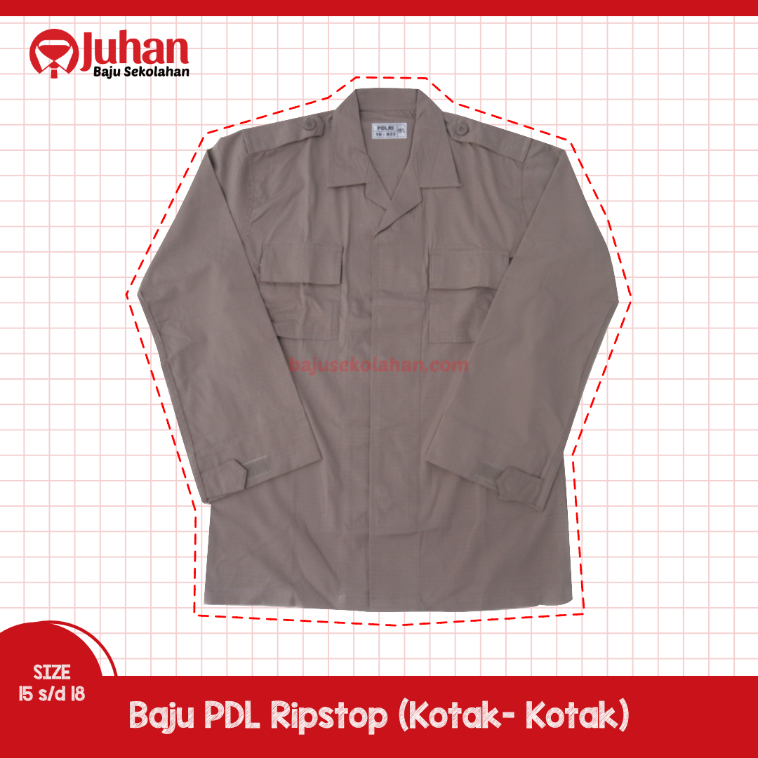 Baju PDL Polri Ripstop Baju PDL Jatah Polri Baju PDL A1 Polri Baju ...