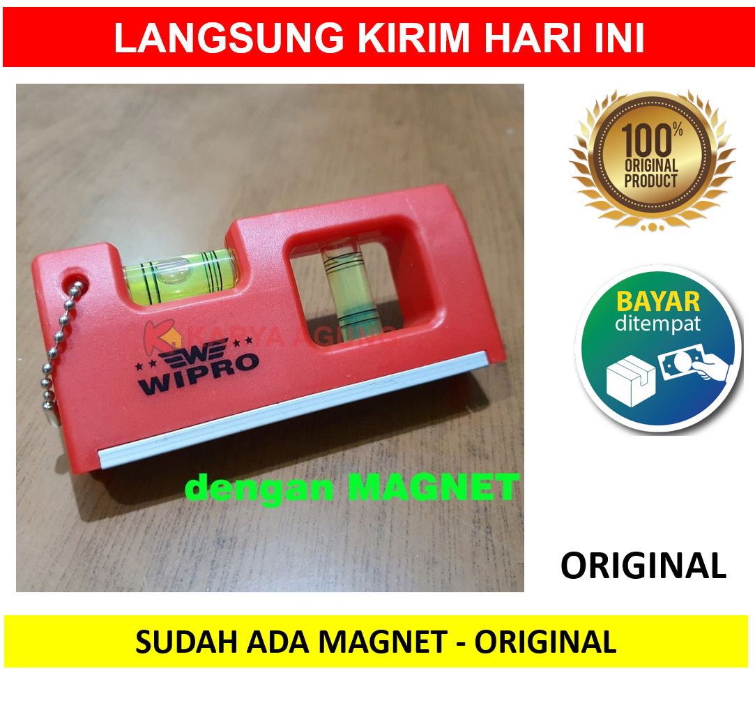 Waterpass Water Pass Wipro Magnet Mini Torpedo 4 Inch Alat Ukur ...