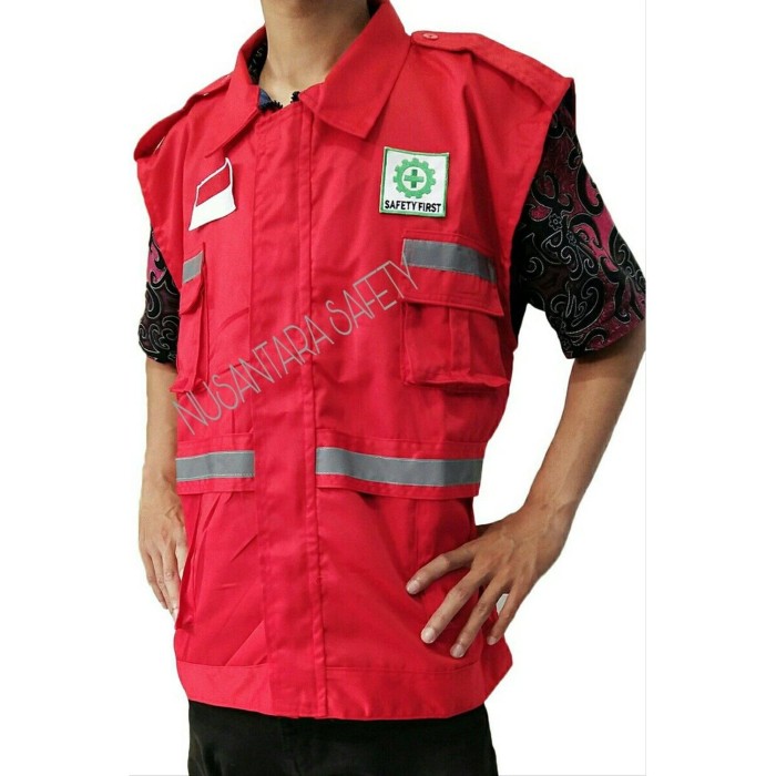 Jual rompi safety logo k3 & merah putih | Lazada Indonesia