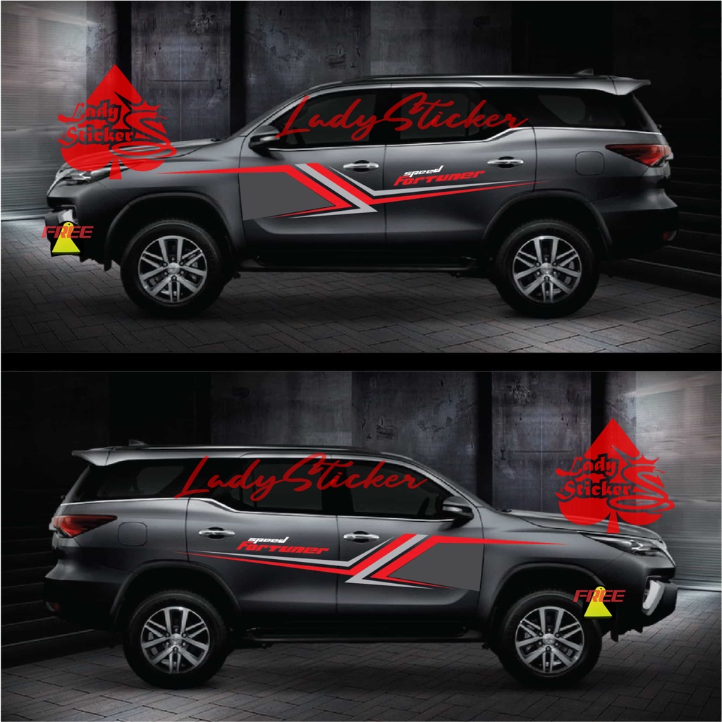 STICKER FORTUNER CUTTING STICKER STIKER MOBIL TOYOTA FORTUNER LEGENDER ...