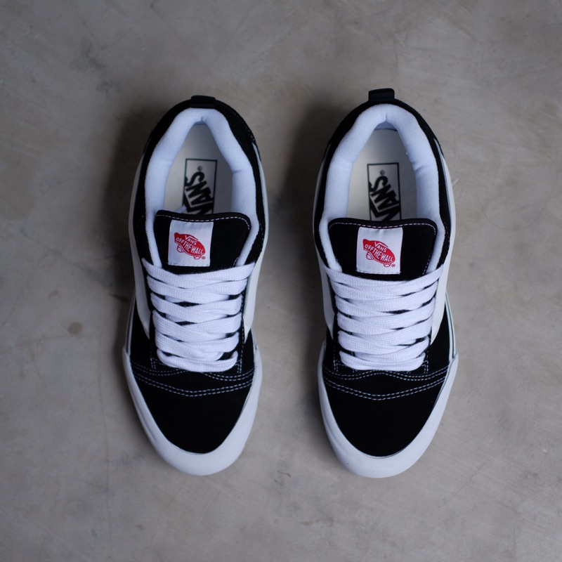 Best Seller!!! Sepatu Van Knu Skool Pria Wanita Potato Black White Vans ...