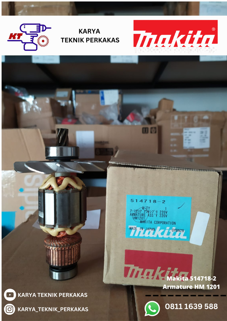 Makita 514718-2 Armature Angker Rotor HM 1201/HM1201 | Lazada Indonesia