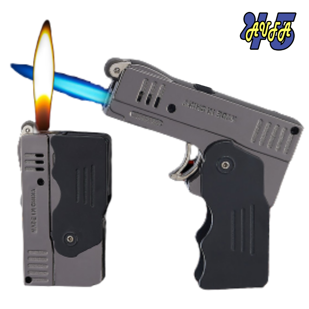 (LINTINGAN TEMBAKAU) KOREK API GAS PISTOL API GANDA 2 IN 1 KOREK API ...