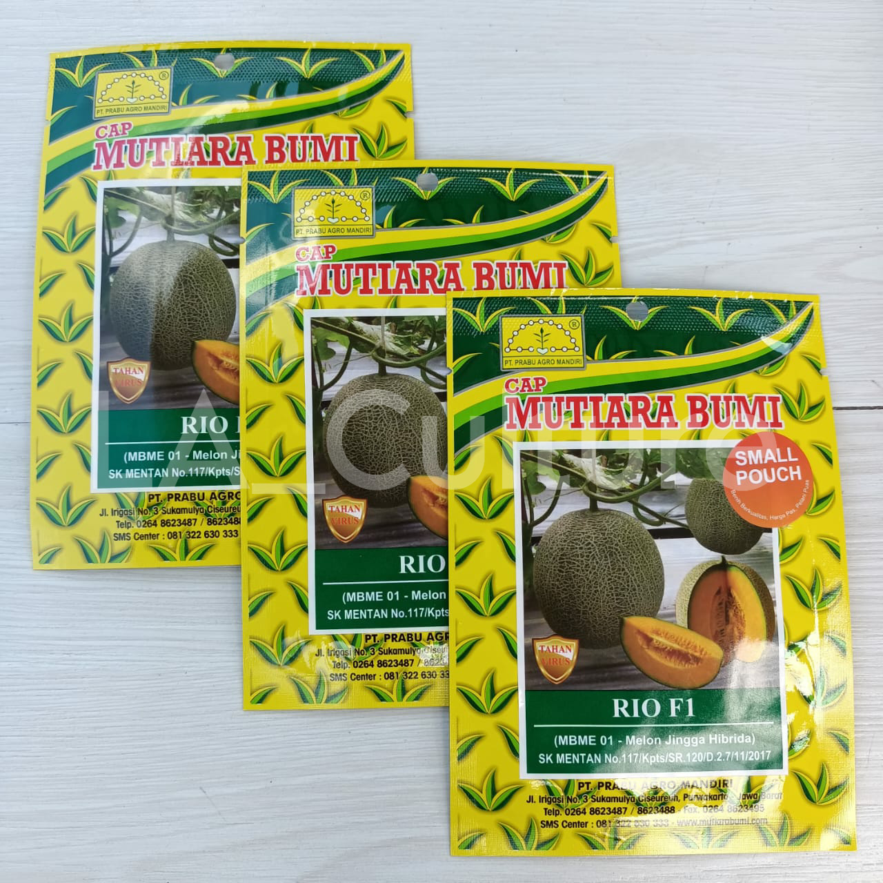 Benih Melon Jingga Hibrida RIO F1 Isi 40 Butir Cap Mutiara Bumi ...